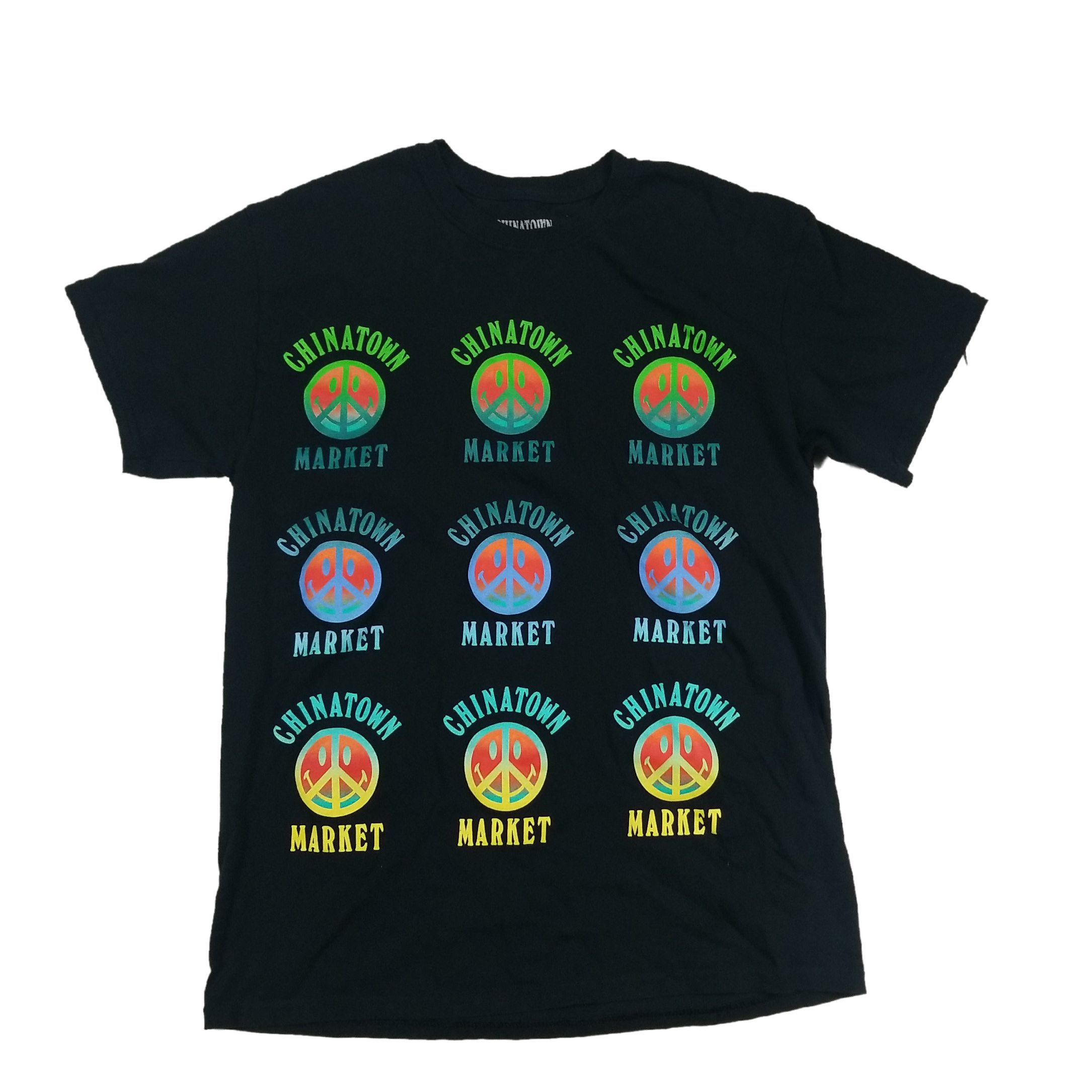 Market Chinatown Market Smiley Face Peace Sign Logo Tee | Grailed