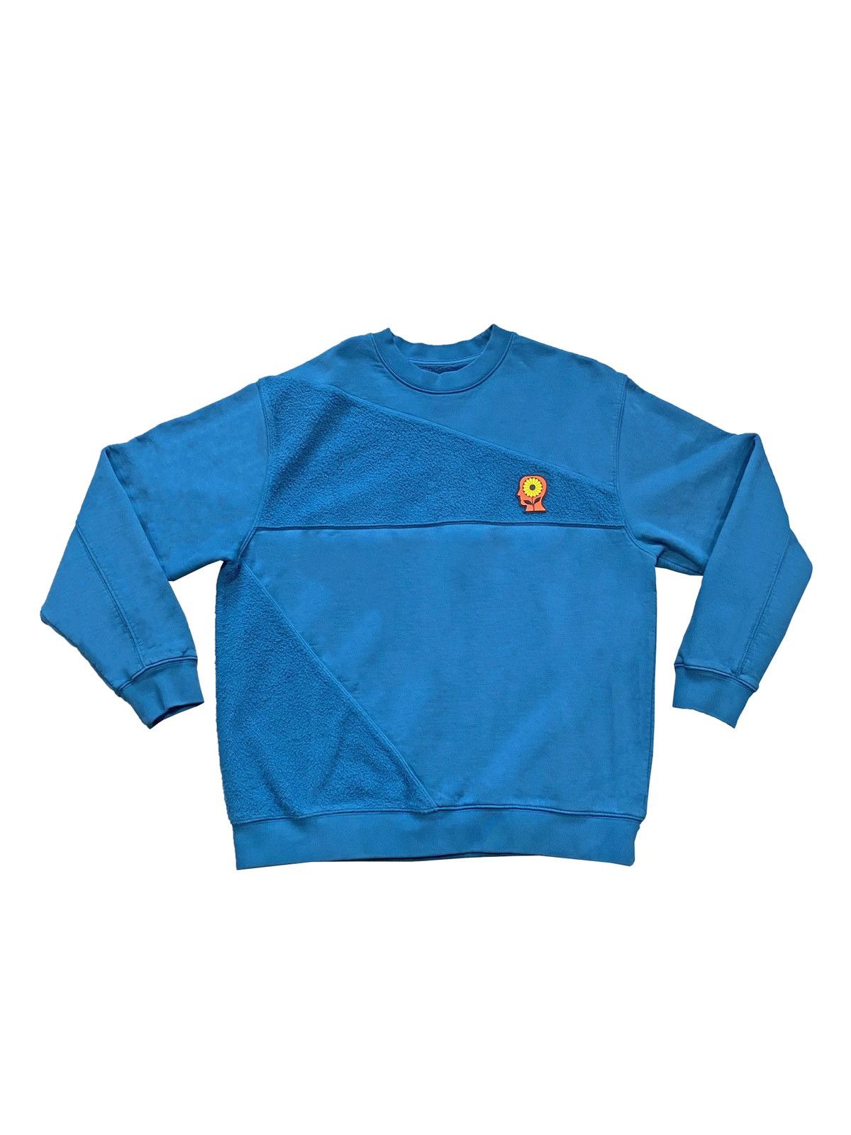 Brain Dead Braindead Logo Head Asymmetrical Paneled Sweater | Grailed