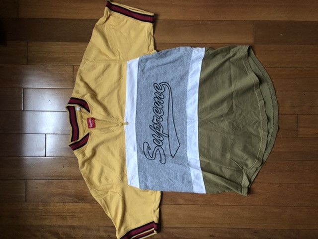 Supreme Vintage Supreme quarter zip tee | Grailed