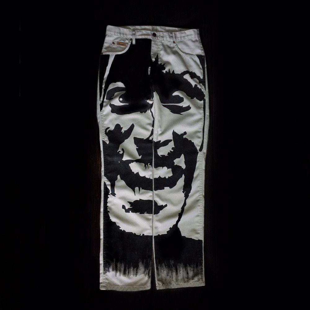 Custom Wrangler Custom Rage Face Pants | Grailed