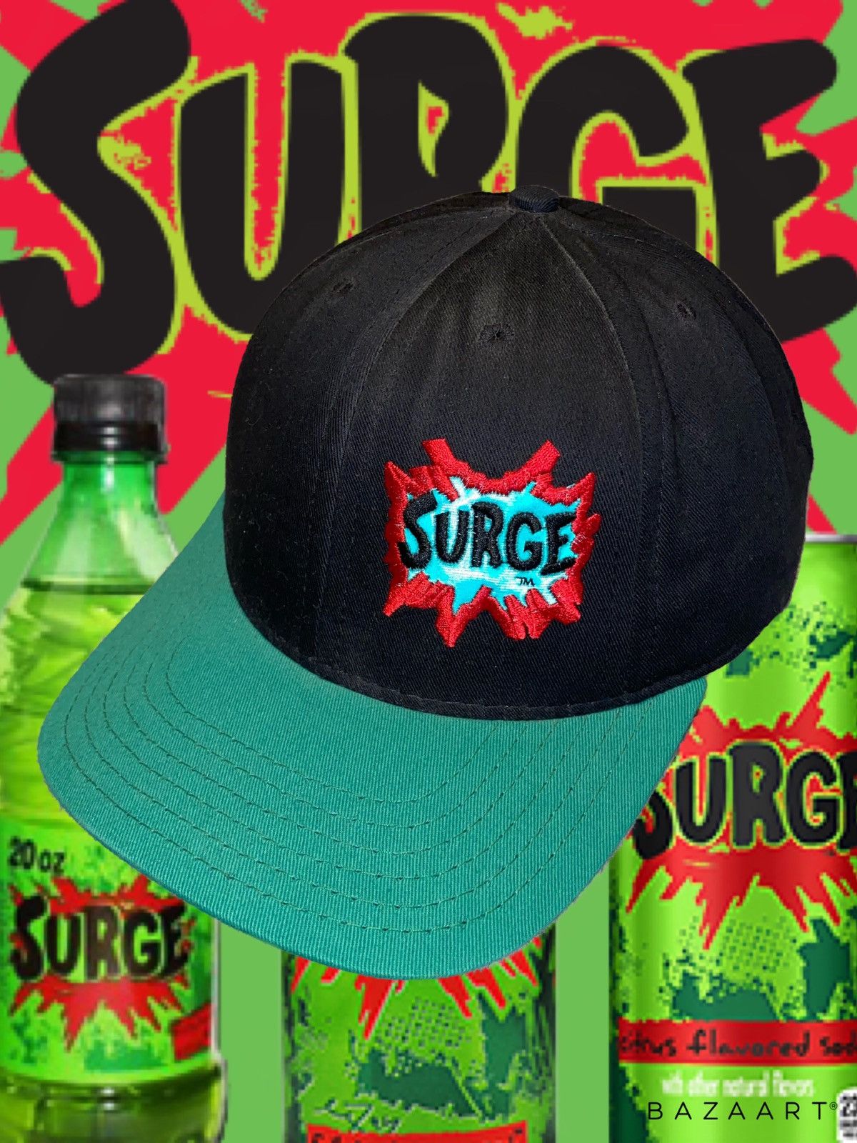 New Era Vintage 1990s Surge NHL SnapBack 🥤🦠 | Grailed
