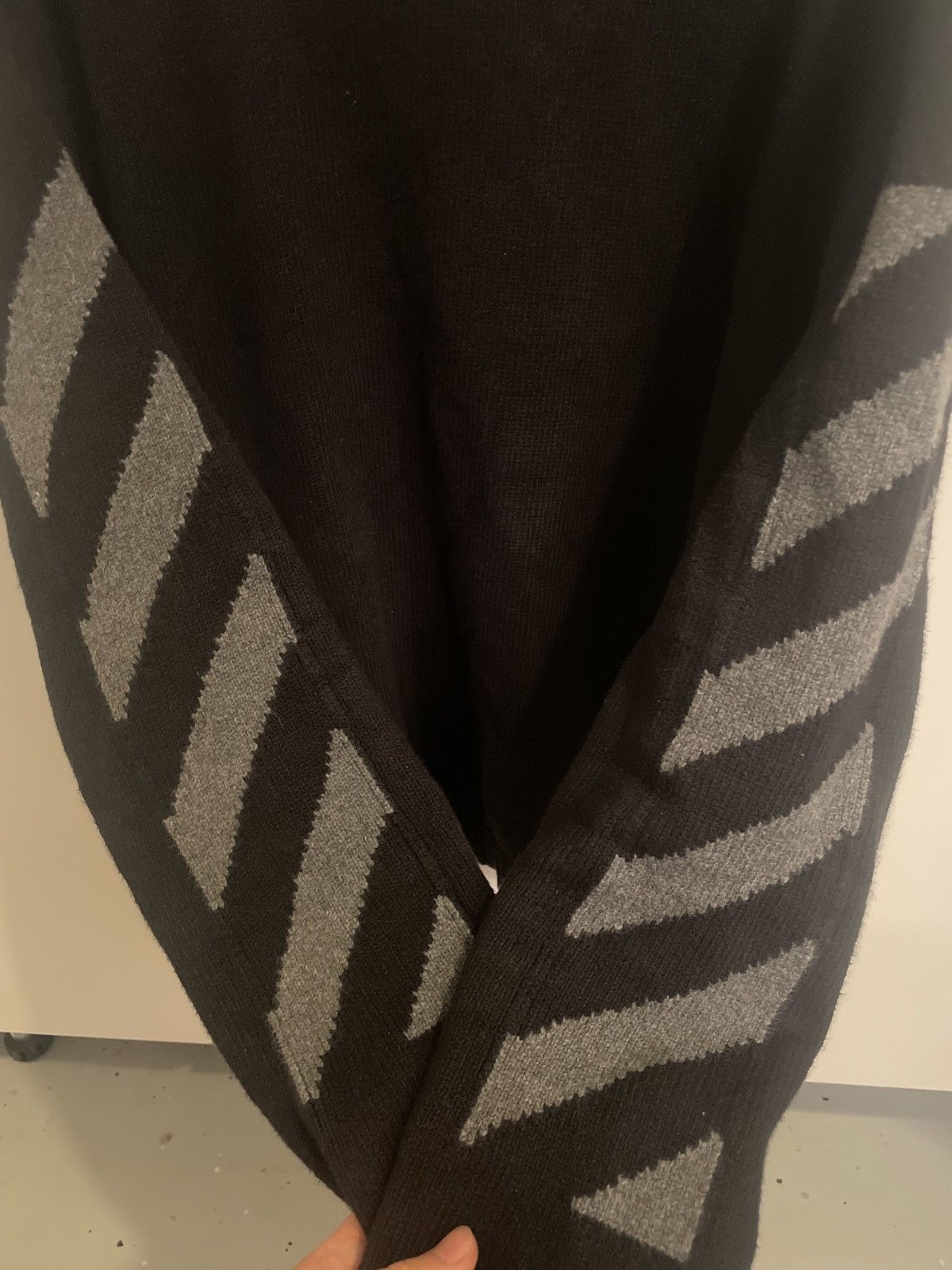 Off-White Off White Knitwear Sweater with signature print sz L | Grailed