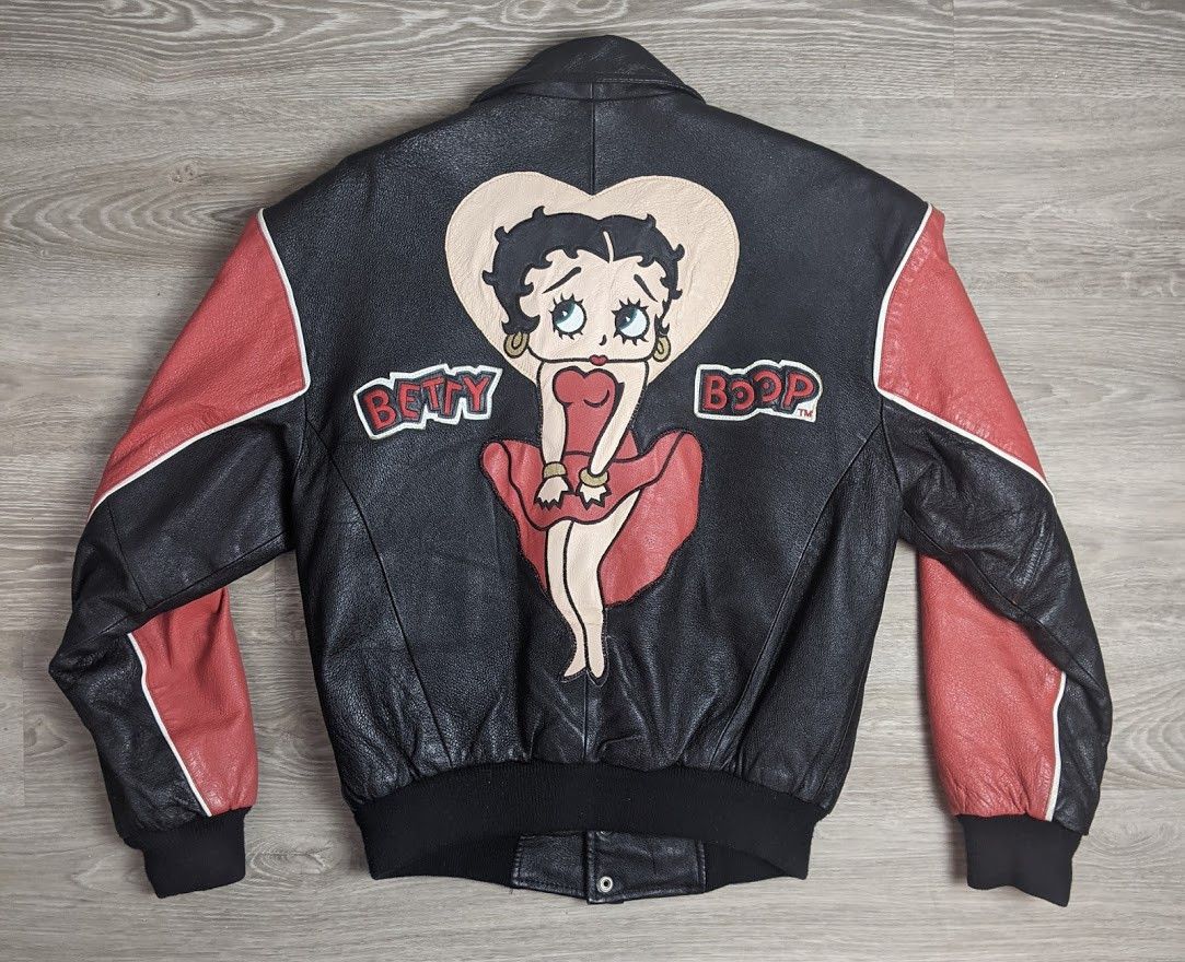 Vintage Vintage Betty Boop American Toons Excelled Leather Jacket | Grailed