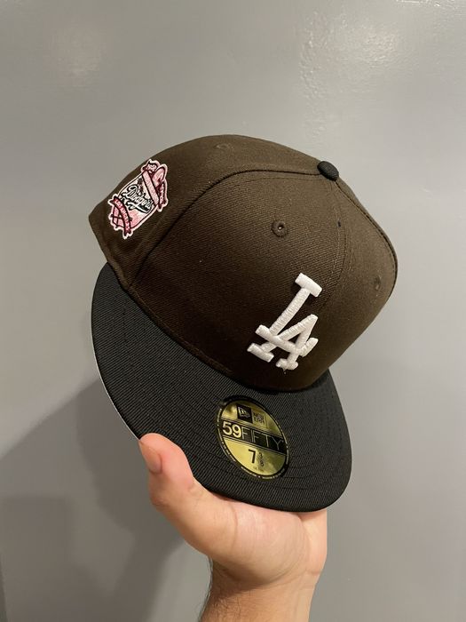 New Era LA Pink Brim Fitted Cap 7 3/8 | Grailed
