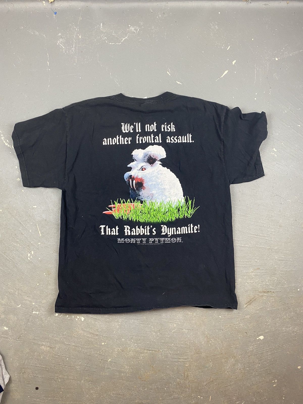 Streetwear × Tee × Vintage Vintage 2001 Monty python killer rabbit back ...