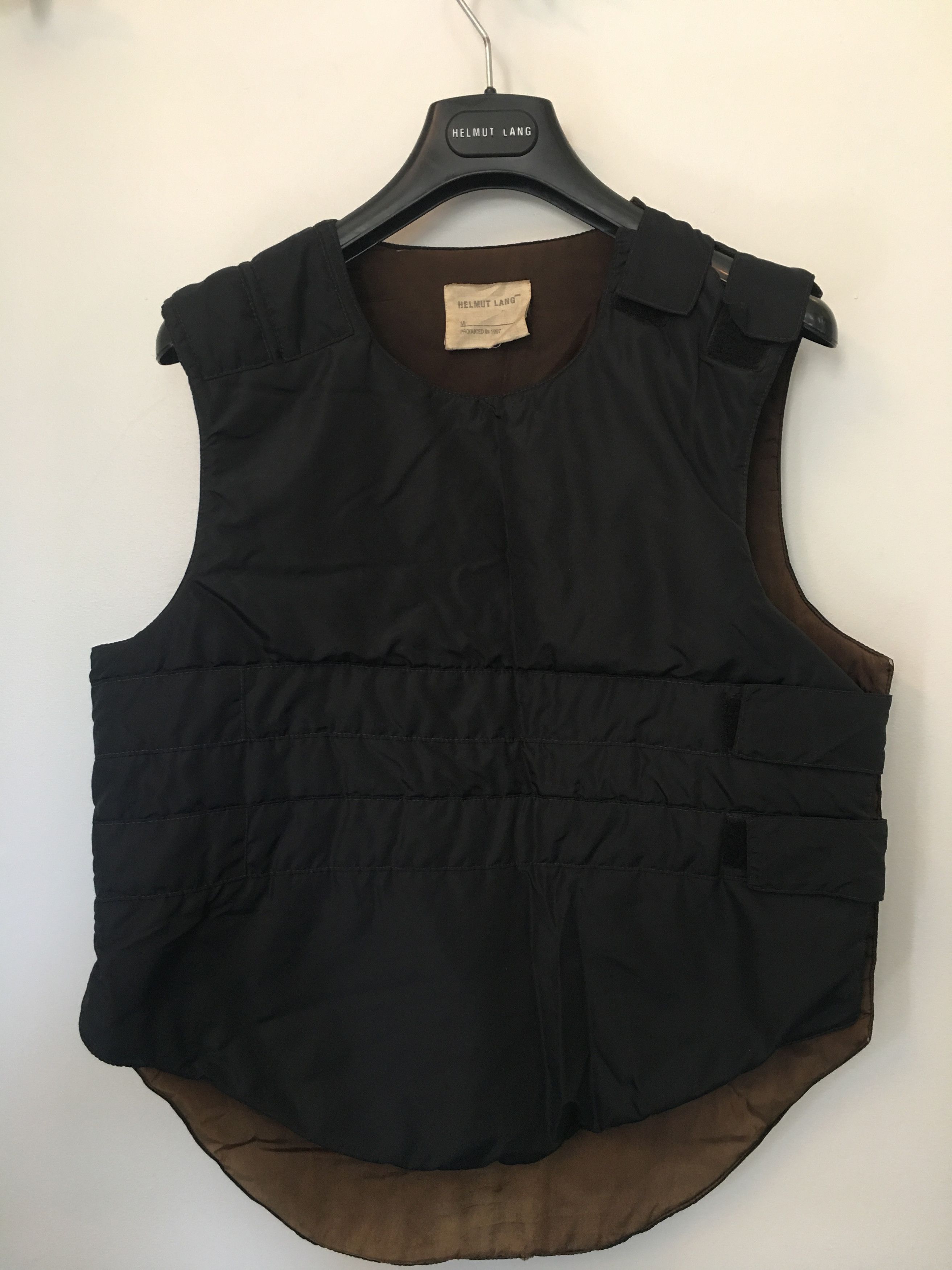 Helmut Lang HELMUT LANG 1997 FILLED " BULLETPROOF " VEST 48 | Grailed