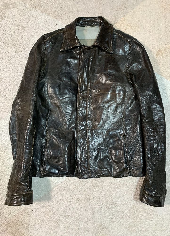 Carol Christian Poell CCP Scarstiched Leather Jacket | Grailed