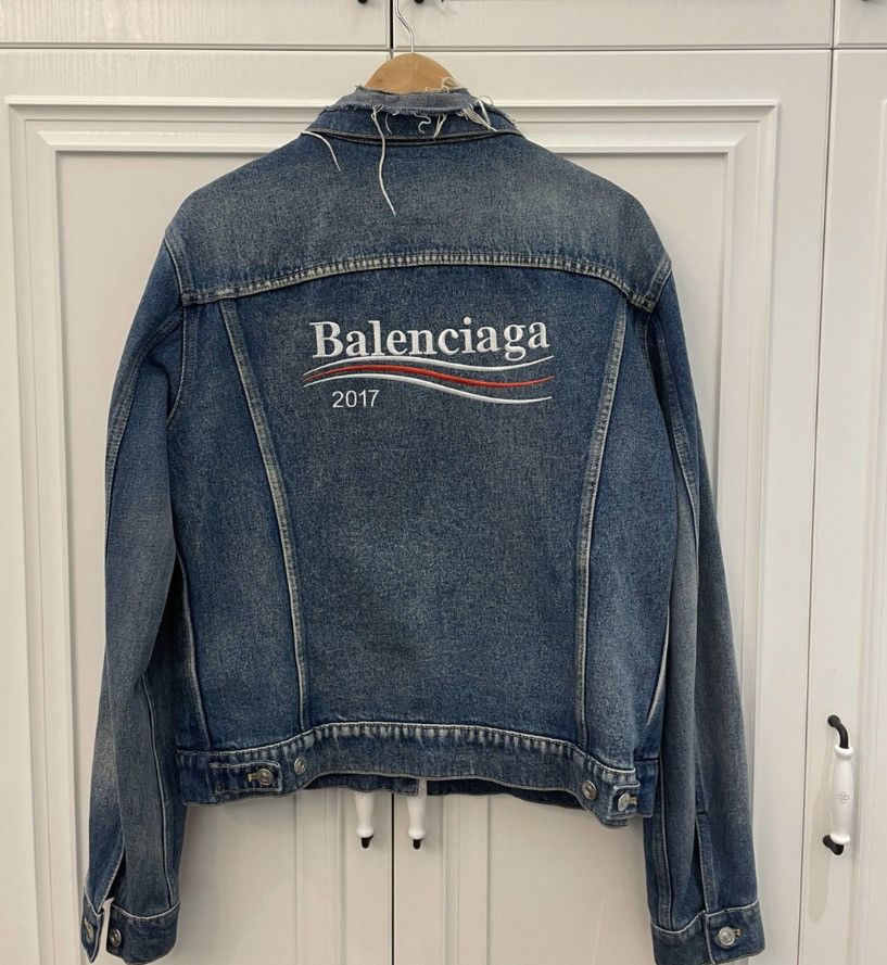 Balenciaga Balenciaga 2017 cola Logo classic denim jacket | Grailed