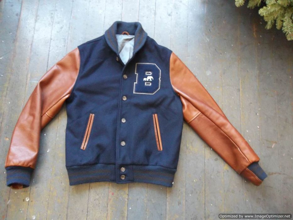 The Brooklyn Circus Brooklyn Circus Varsity Jacket, Leather and Wool ...