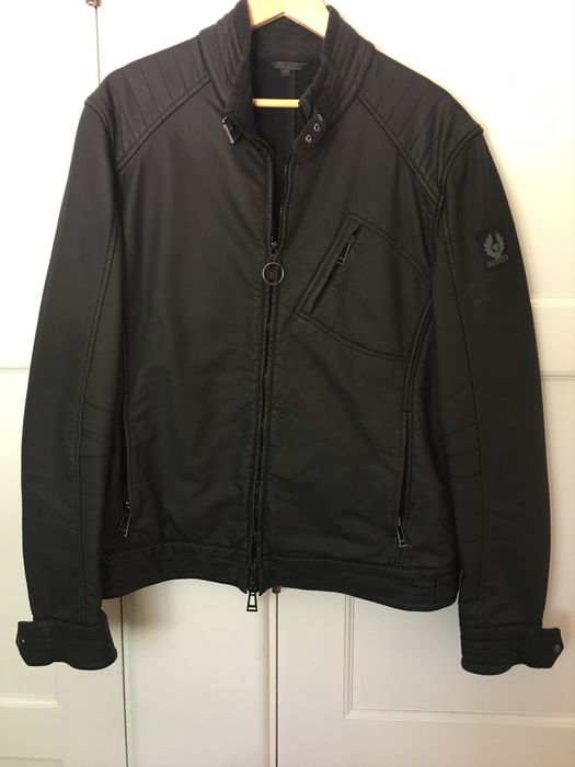 Belstaff H RACER JACKET In Rubberised Jersey | Grailed