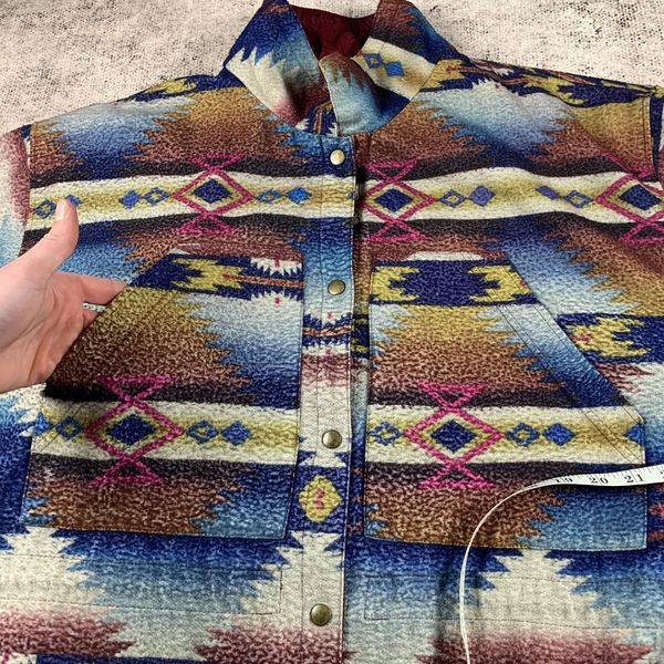 Vintage Vintage 90s aztec Navajo reversible jacket | Grailed