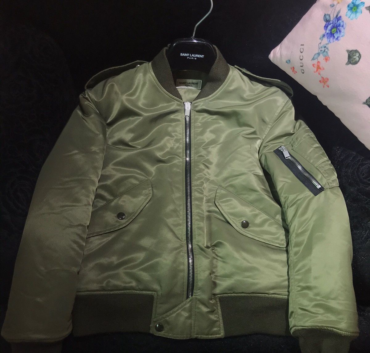 Saint Laurent Paris AW16 Classic Bomber Jacket MA-1 | Grailed
