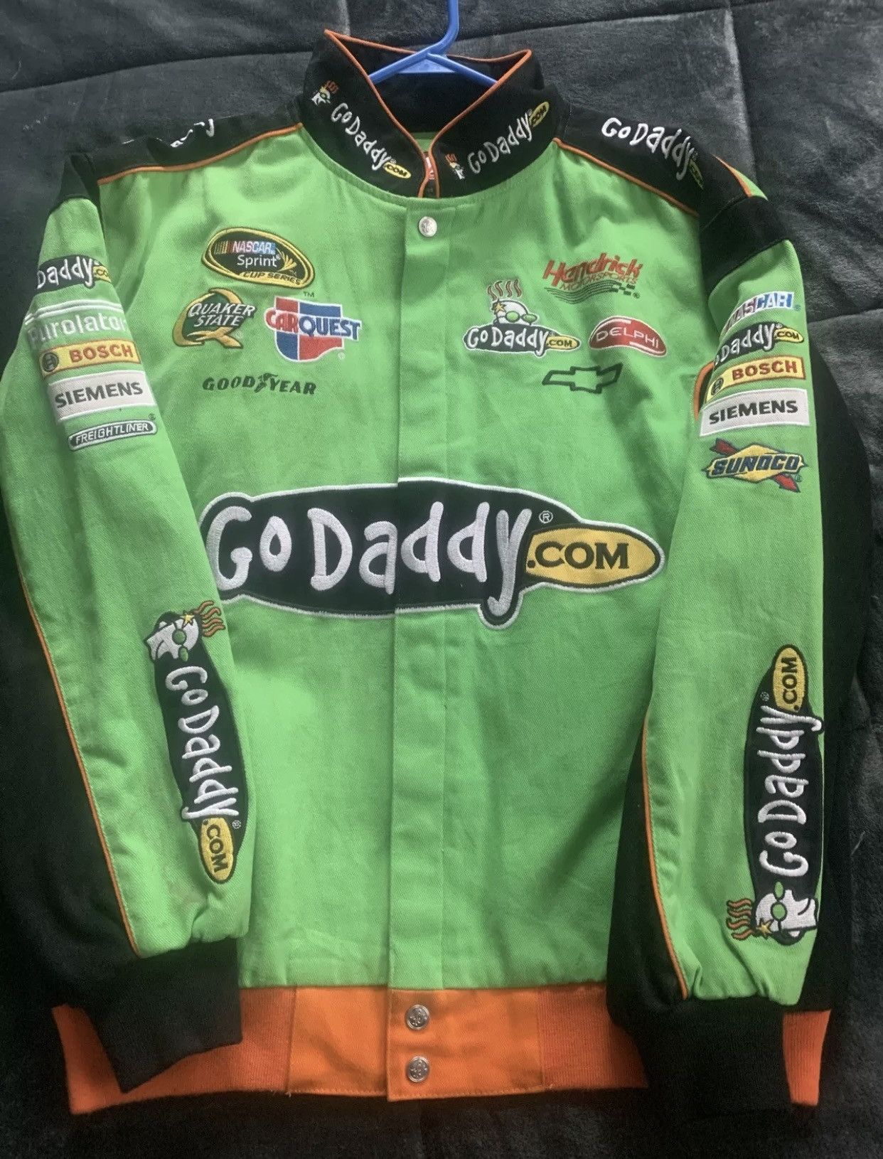 NASCAR × Travis Scott × Vintage Nascar Jacket “Godaddy” | Grailed