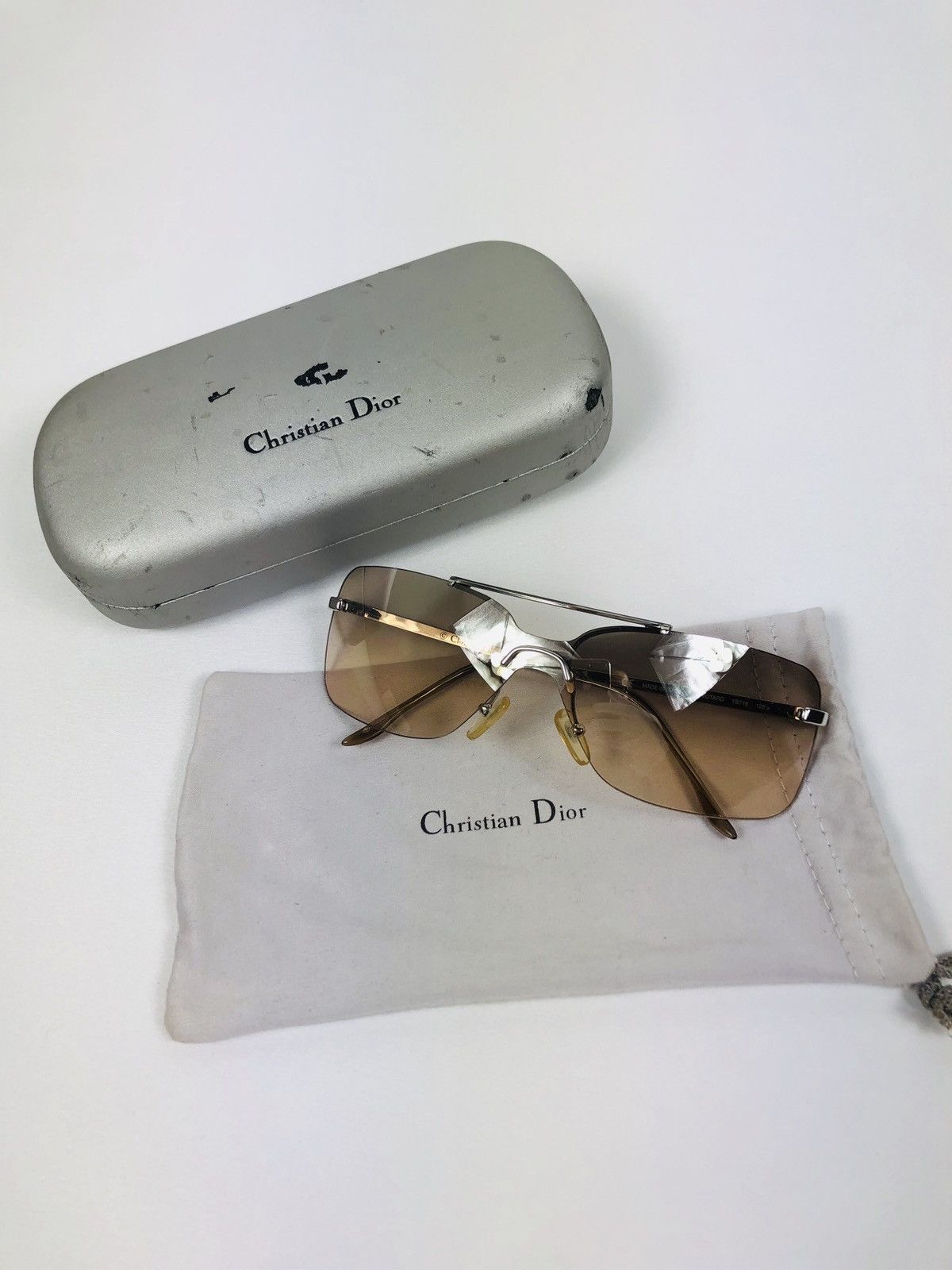Dior Mini Motard logo sunglasses | Grailed