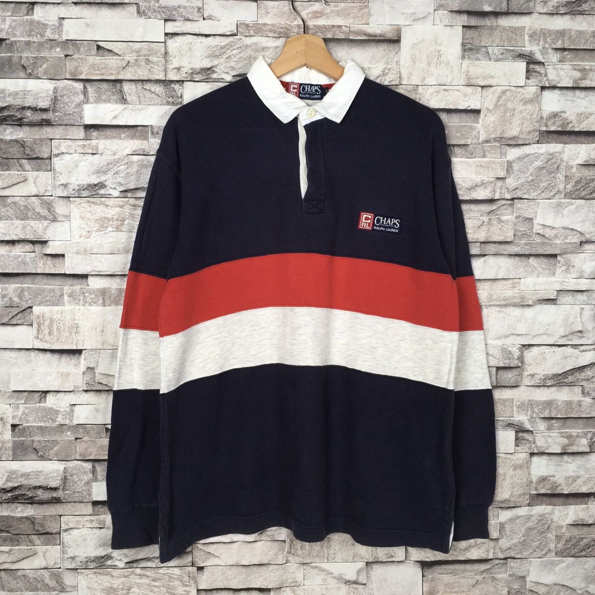 Chaps Ralph Lauren VCHAPS RALPH LAUREN Rugby Shirt Polos Embroidered ...