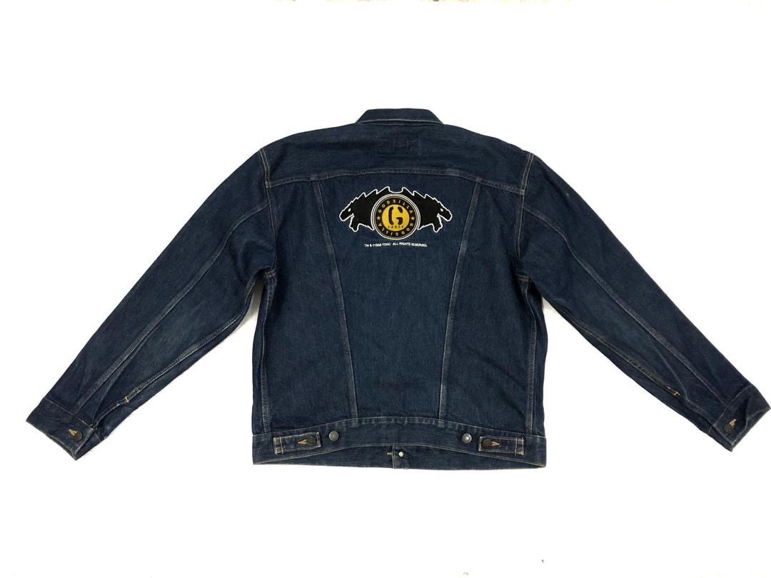 Vintage 90s 1998 Godzilla Gforce Embroidery Wrangler Denim Jacket | Grailed