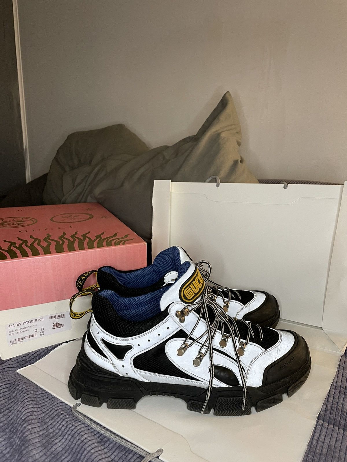 Gucci Flashtrek Low Reflective Grey | Grailed