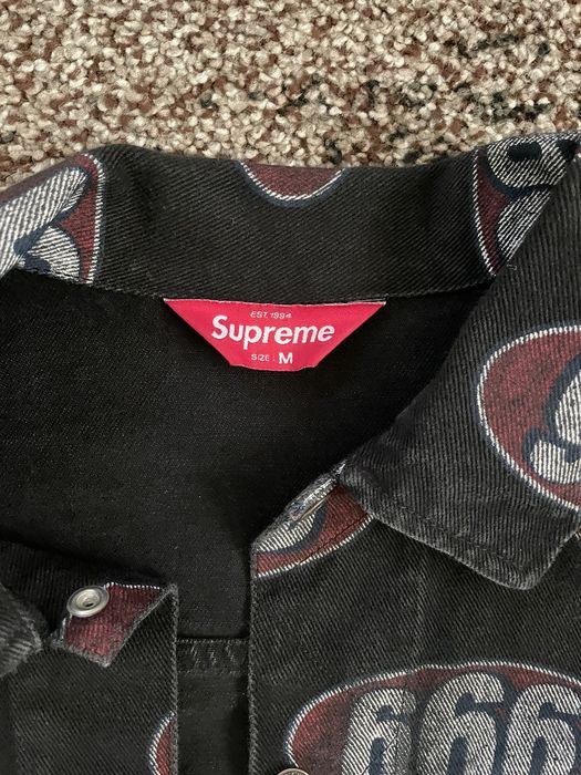 Supreme 666 Denim Trucker Jacket | Grailed