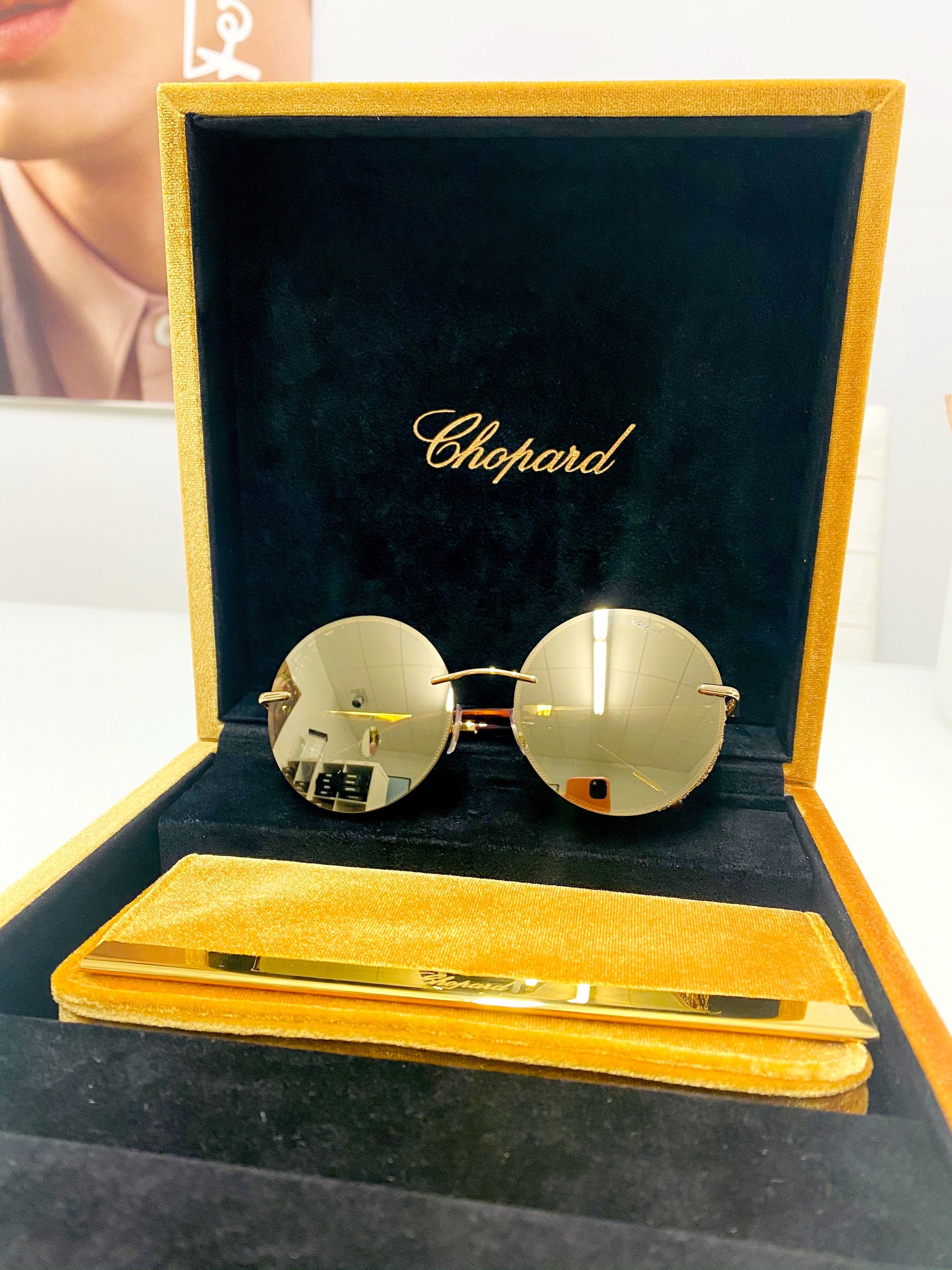 Chopard NEW Chopard Gold Cannes Schc68s Limited Edition Sunglasses ...