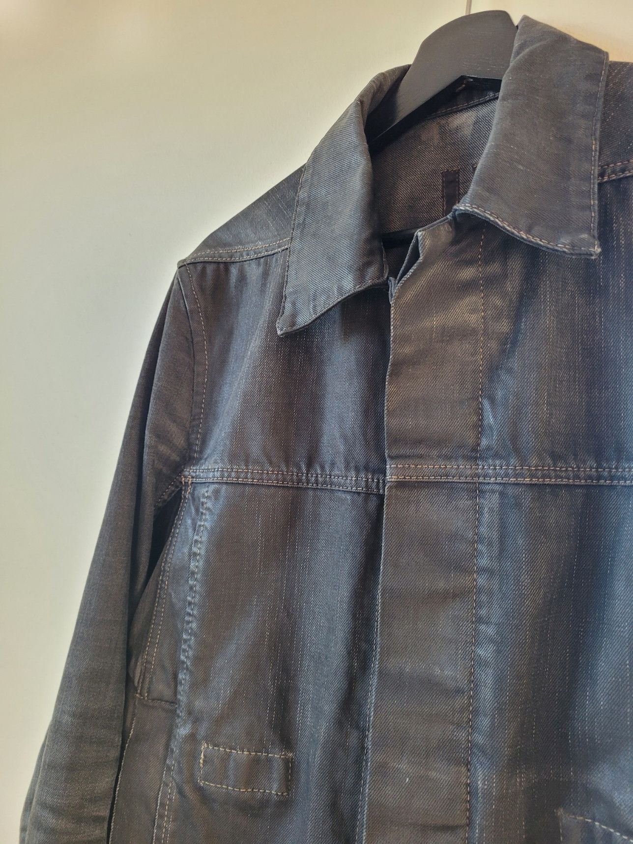 Rick Owens Rick Owens Waxed Worker Jacket Grailed 9625