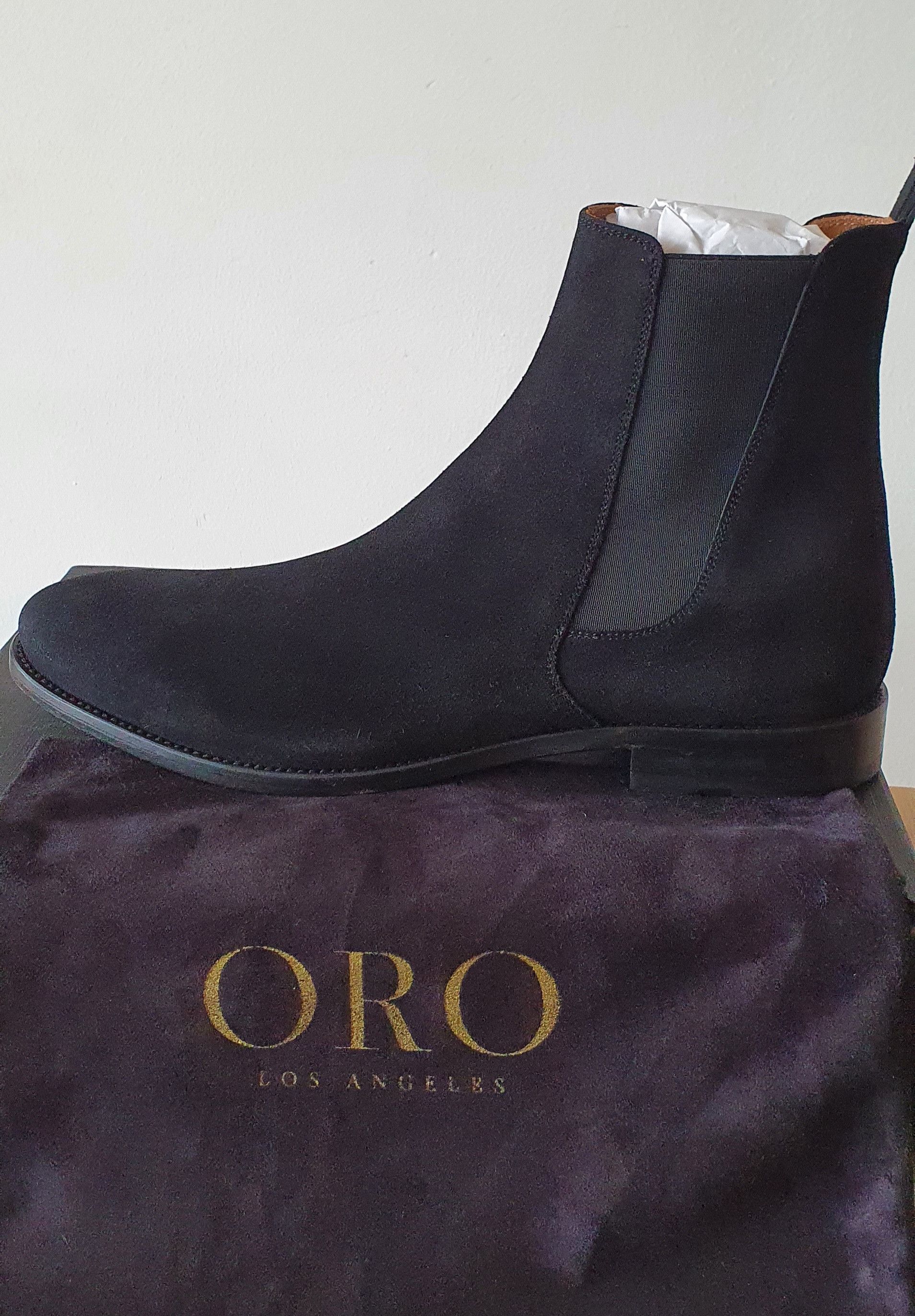 Oro Los Angeles Oro Los Angeles black chelsea boots | Grailed