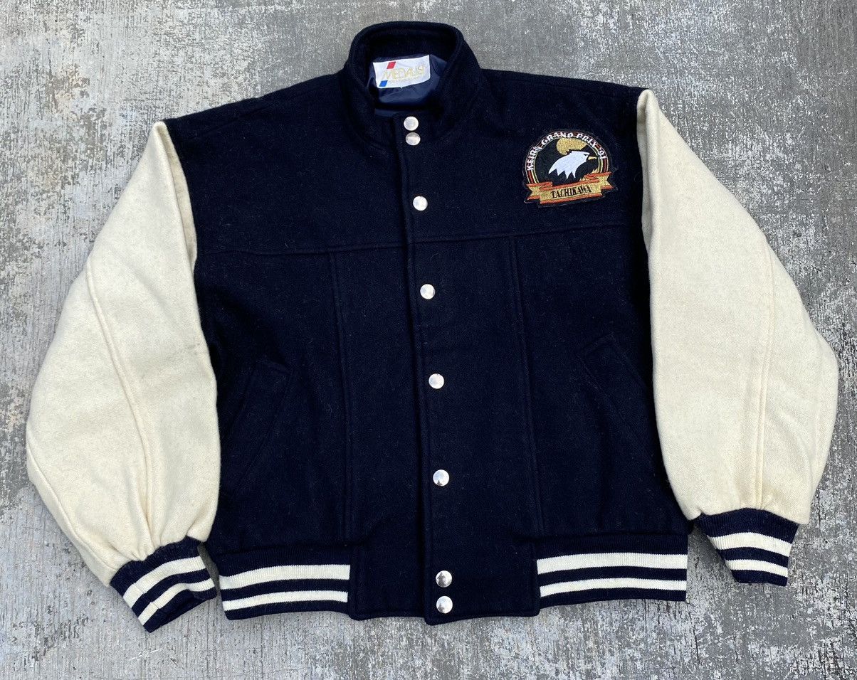 Racing × Varsity Jacket × Vintage ‼️FINAL DROP‼️VINTAGE KEIRIN GRAND ...