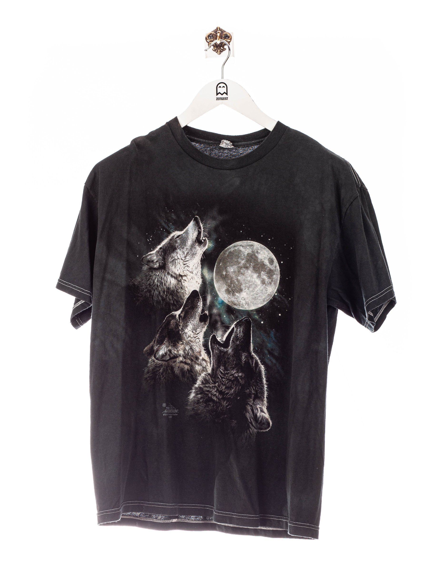 Vintage Vintage Delta Pro Weight T-Shirt Wolf Print Navy | Grailed
