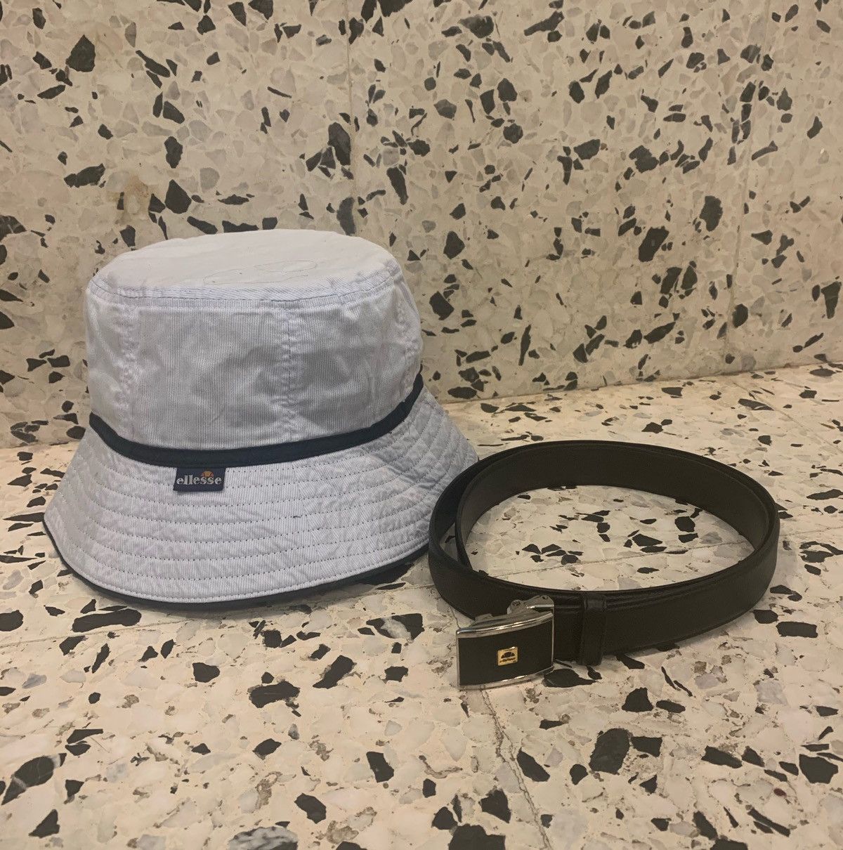 Ellesse × Vintage Combo 90s Ellese bucket hats and leather belts | Grailed