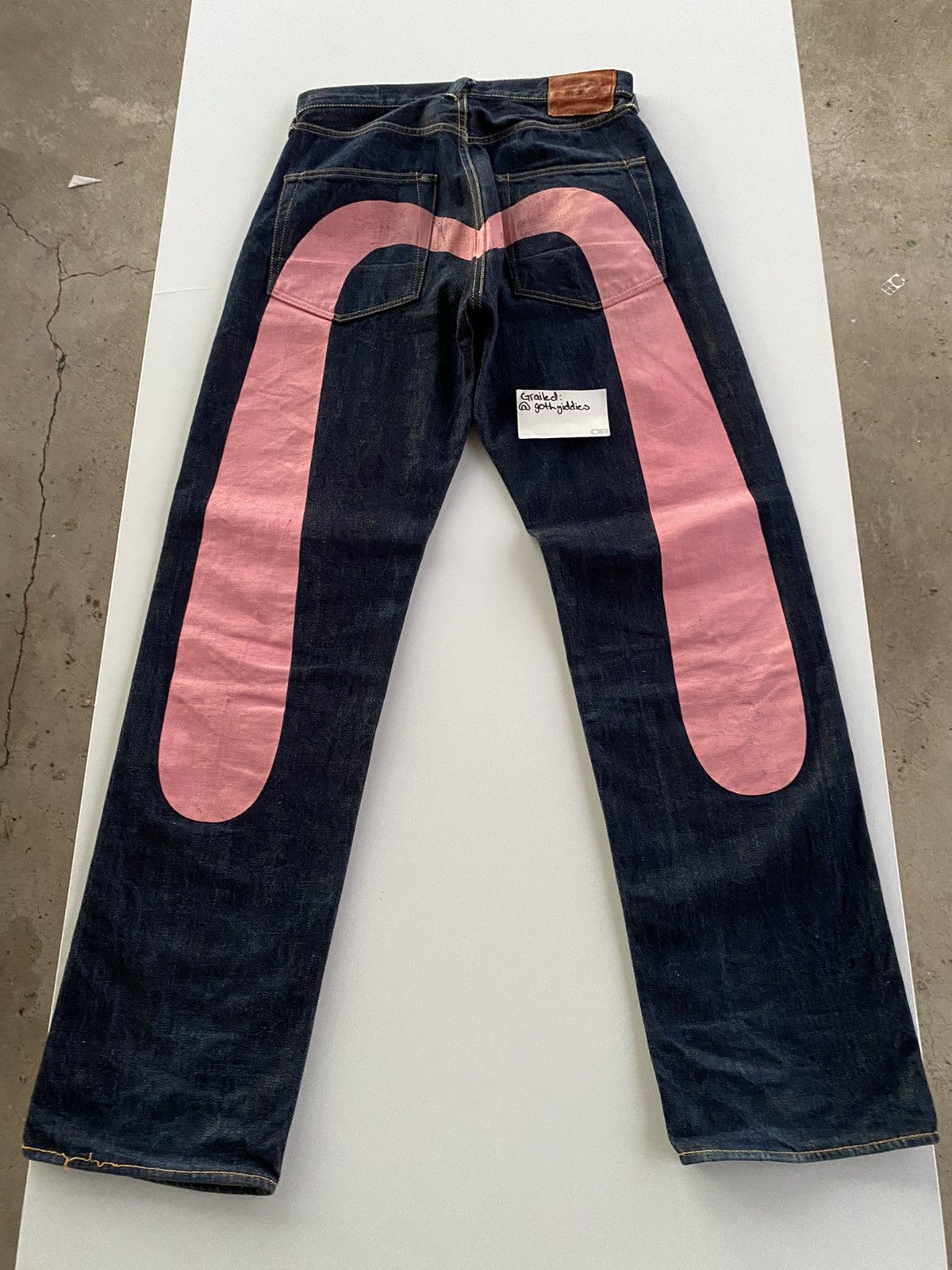 Evisu Evisu Pink Daicock Selvedge Denim Jeans | Grailed