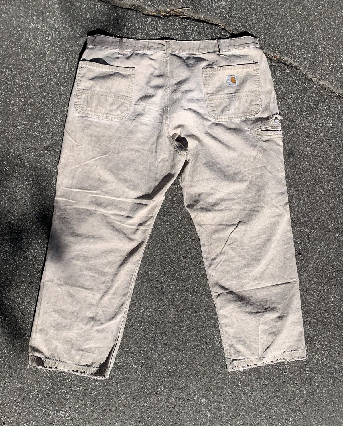 Carhartt × Carhartt Wip × Vintage Vintage Thrashed Carhartt Single Knee Carpenter Work Pants ...