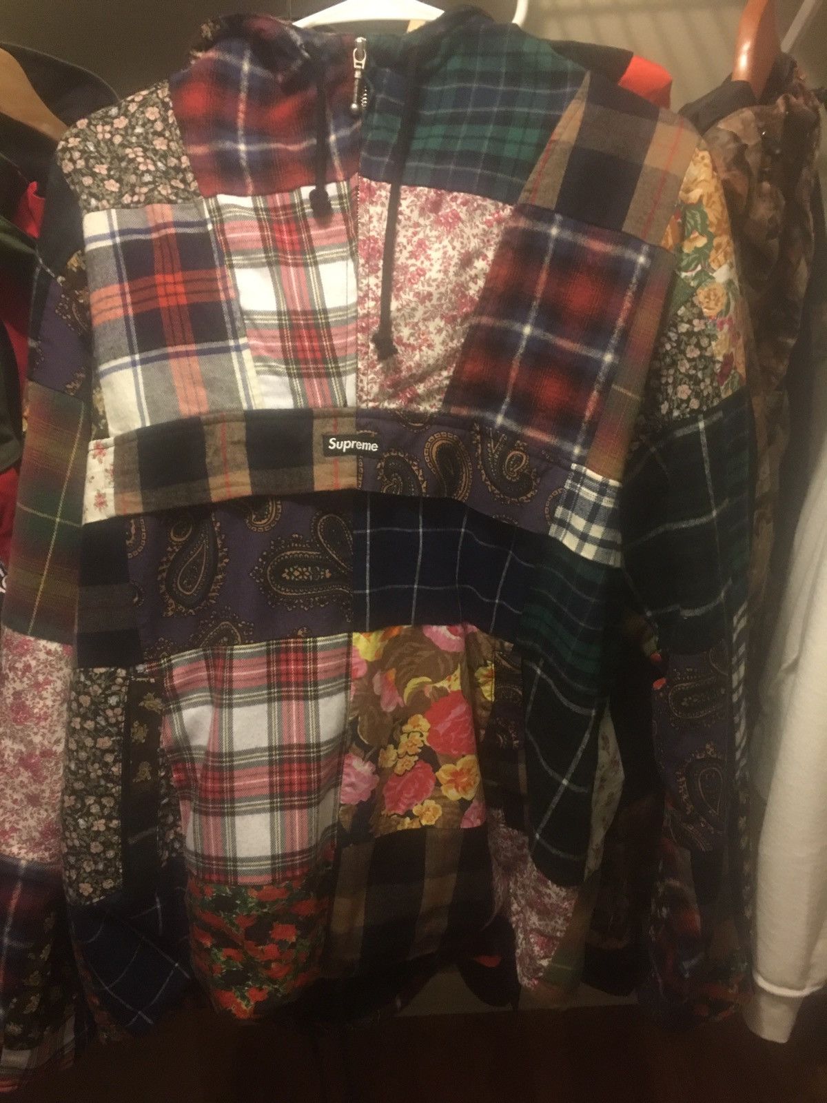 Supreme patchwork anorak | Grailed