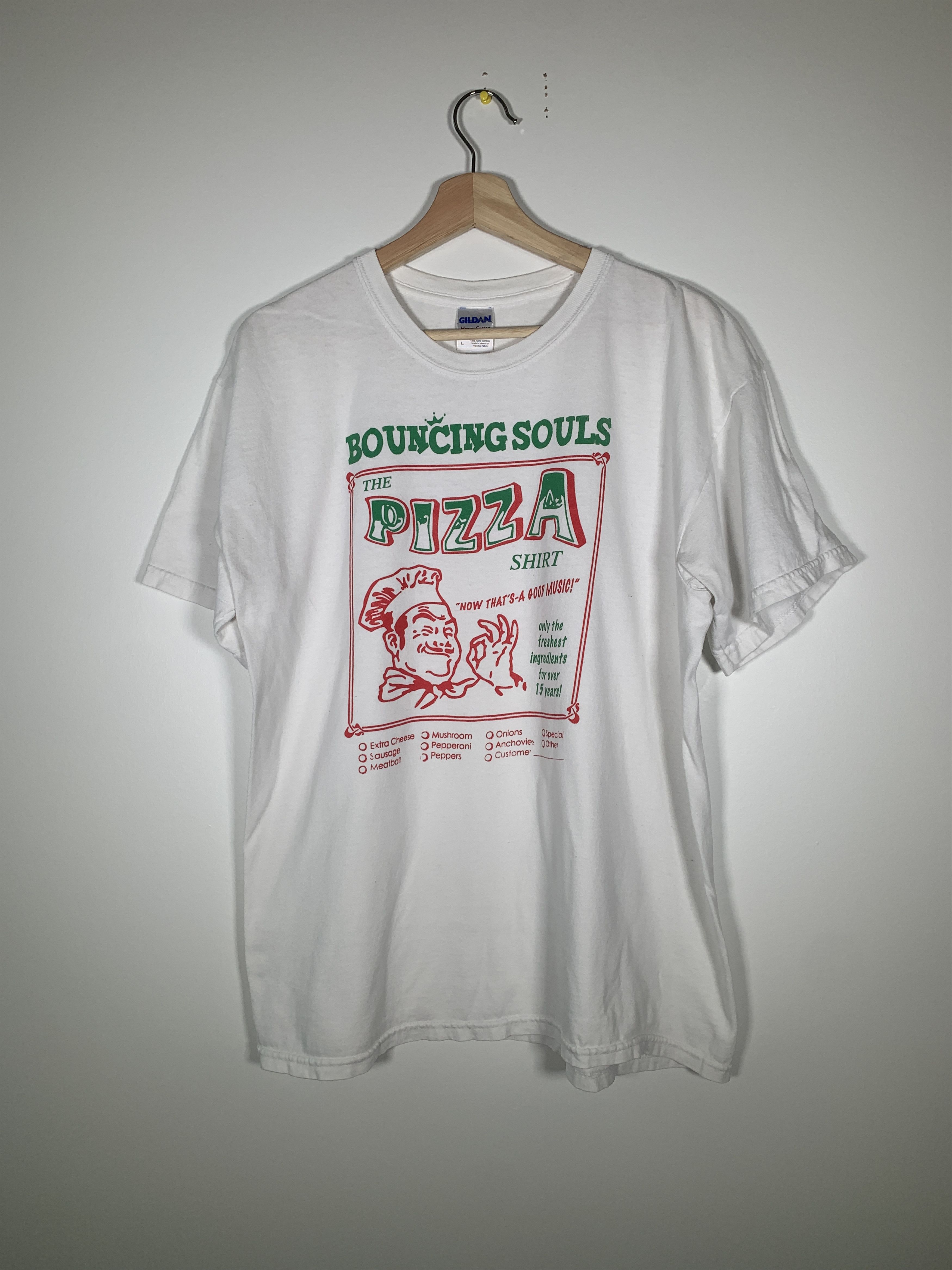Band Tees × Gildan × Vintage Bouncing Souls Pizza Punk Rock Band ...