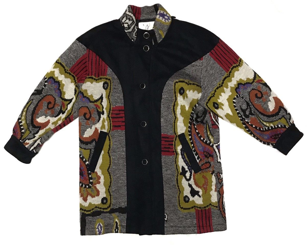 Japanese Brand × Vintage Vintage Compagno Jacket like Coogi Style | Grailed