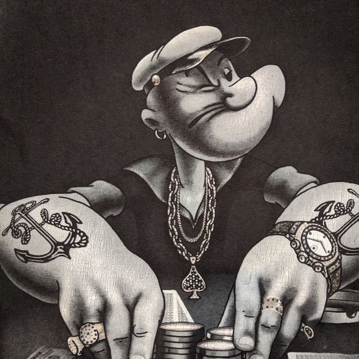 Vintage Vintage Gangsta Popeye Shirt | Grailed