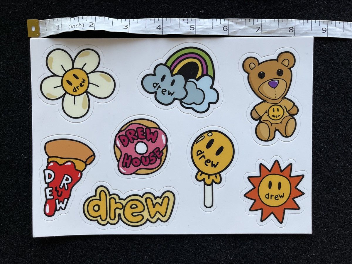 Drew House drew house x justin bieber stickers | Grailed