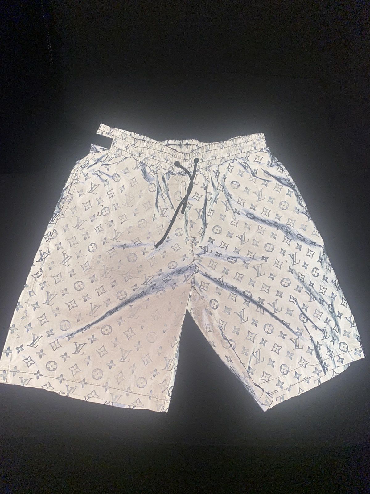 Vintage LV Reflective 3M Swim Shorts | Grailed