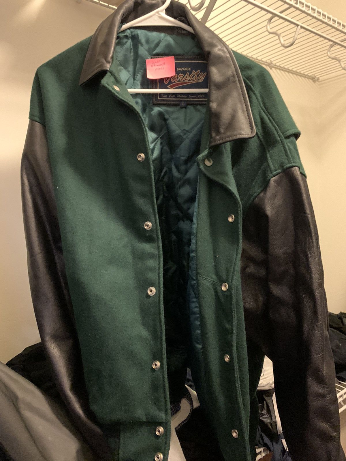 Vintage Vintage Varsity Jacket Princeton NJ Green and Black | Grailed