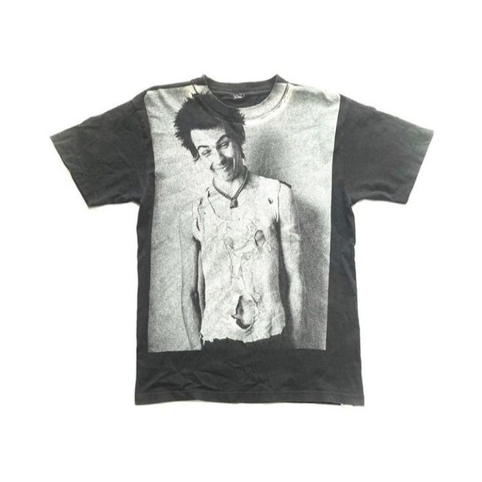 Vintage 90s Sid Vicious Sex Pistols Photograph Full Print Tee Grailed