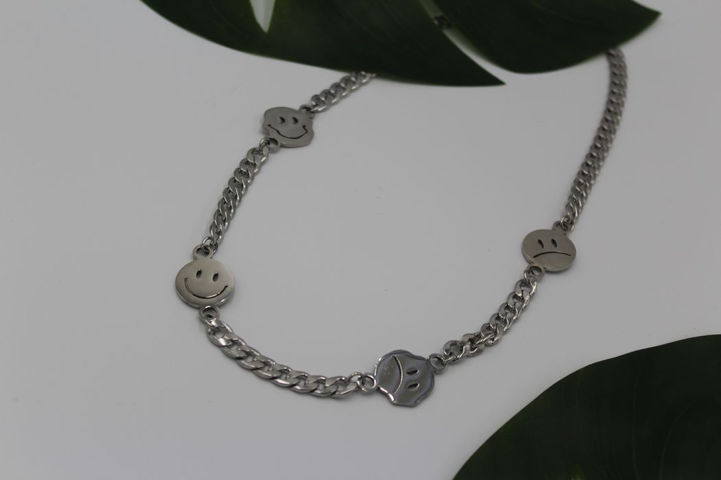 Custom Asap Rocky Distorted Smiley Chain | Grailed