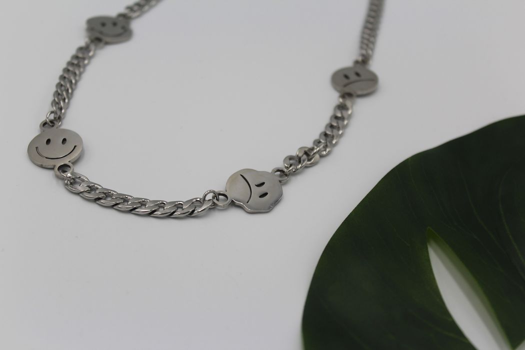 Custom Asap Rocky Distorted Smiley Chain | Grailed