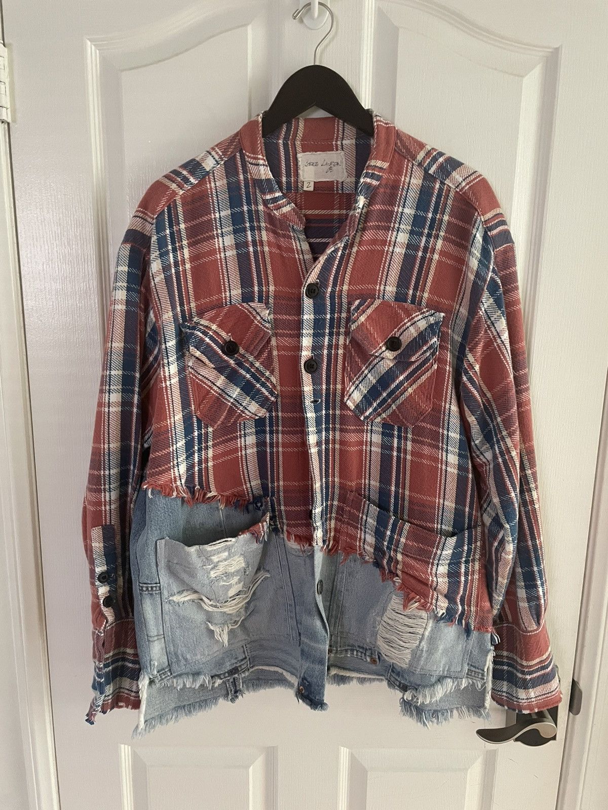 Greg Lauren 50/50 Flannel Shirt | Grailed
