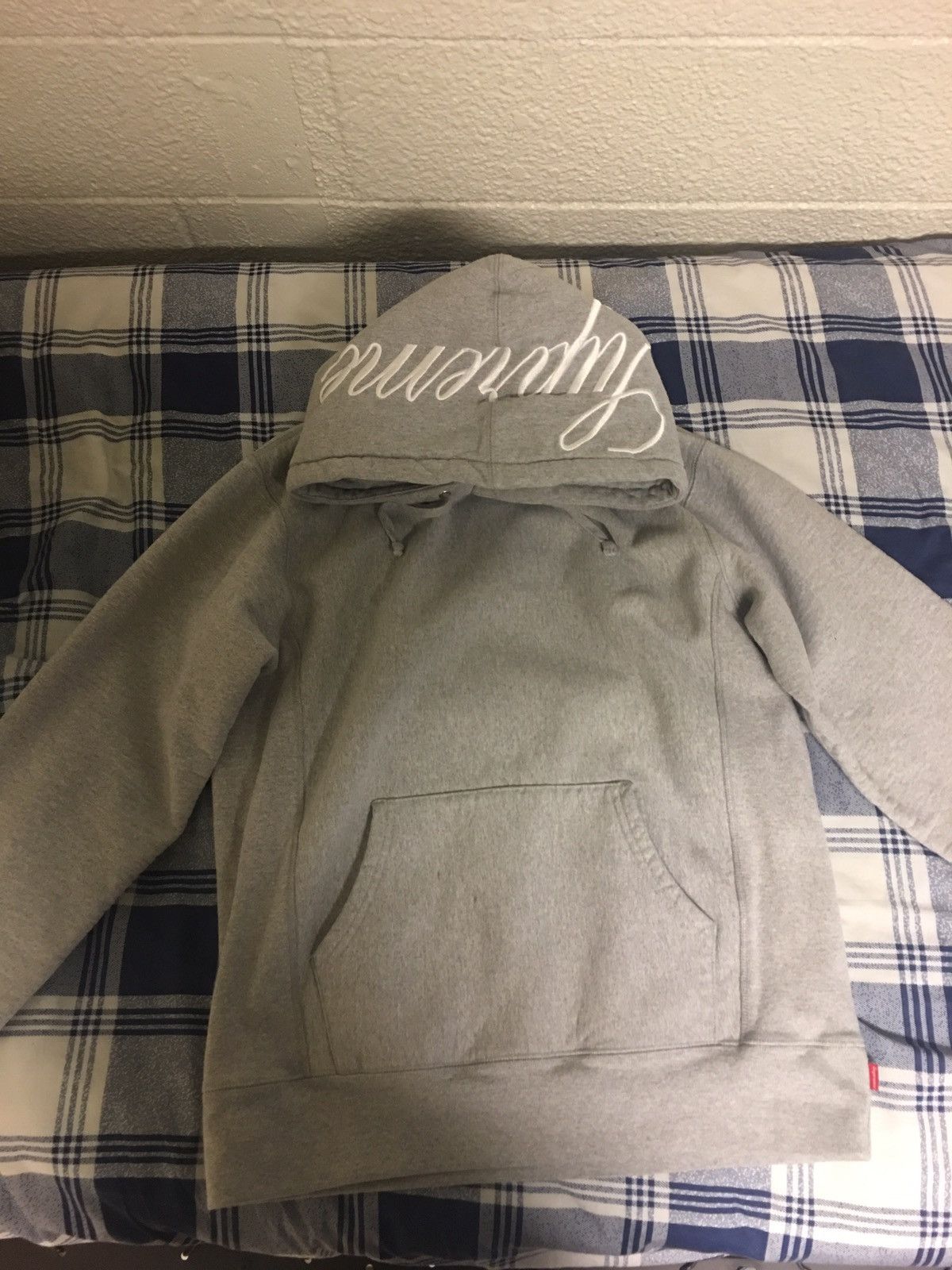 Supreme Script Hoodie | Grailed