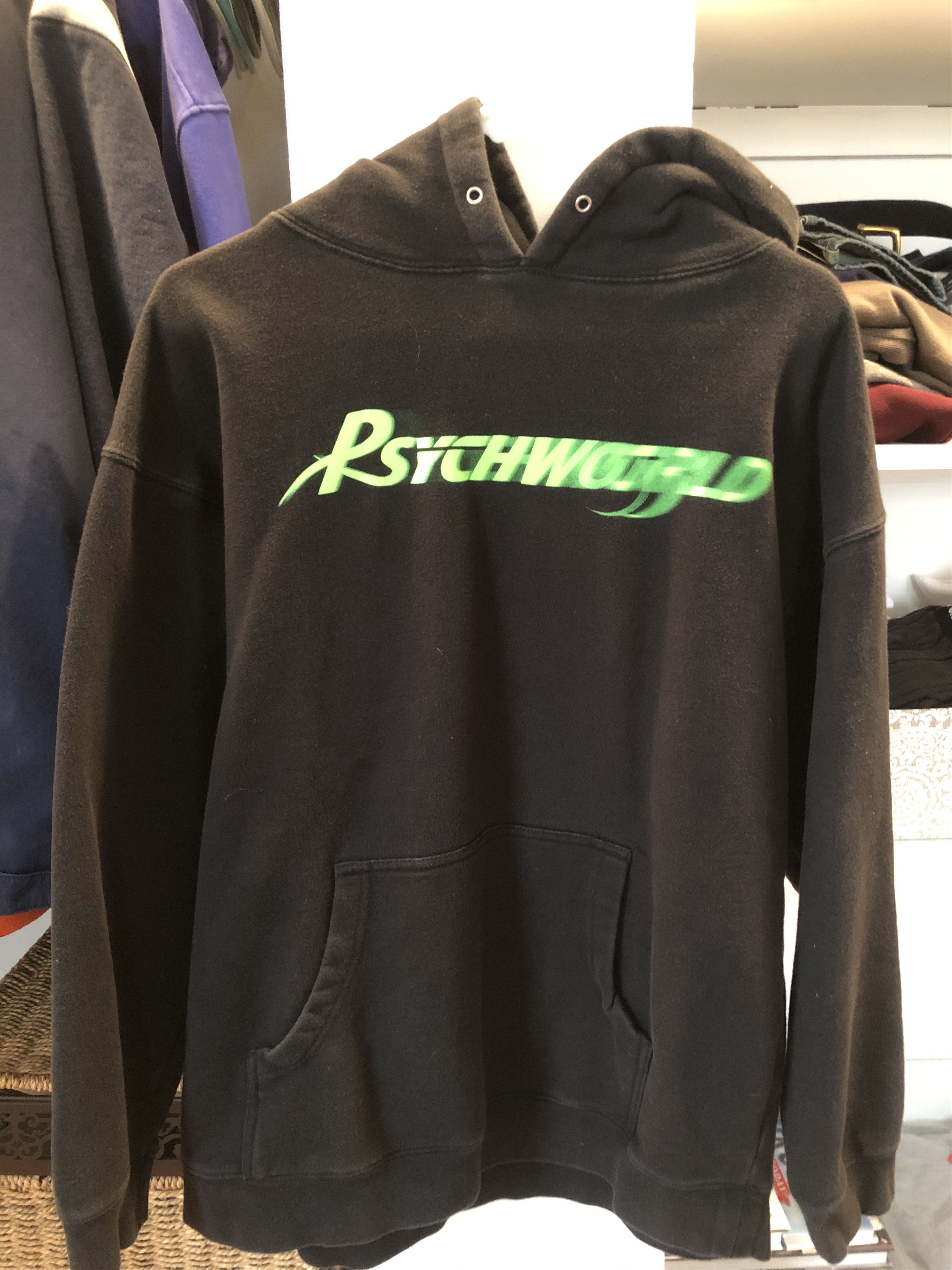 Psychworld Green Logo Hoodie | Grailed
