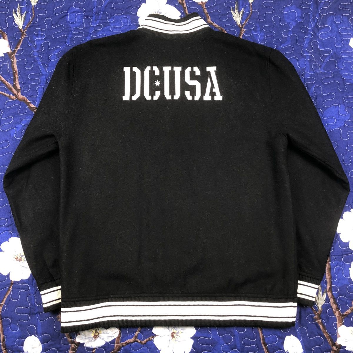 Vintage vintage dc varsity jacket black | Grailed