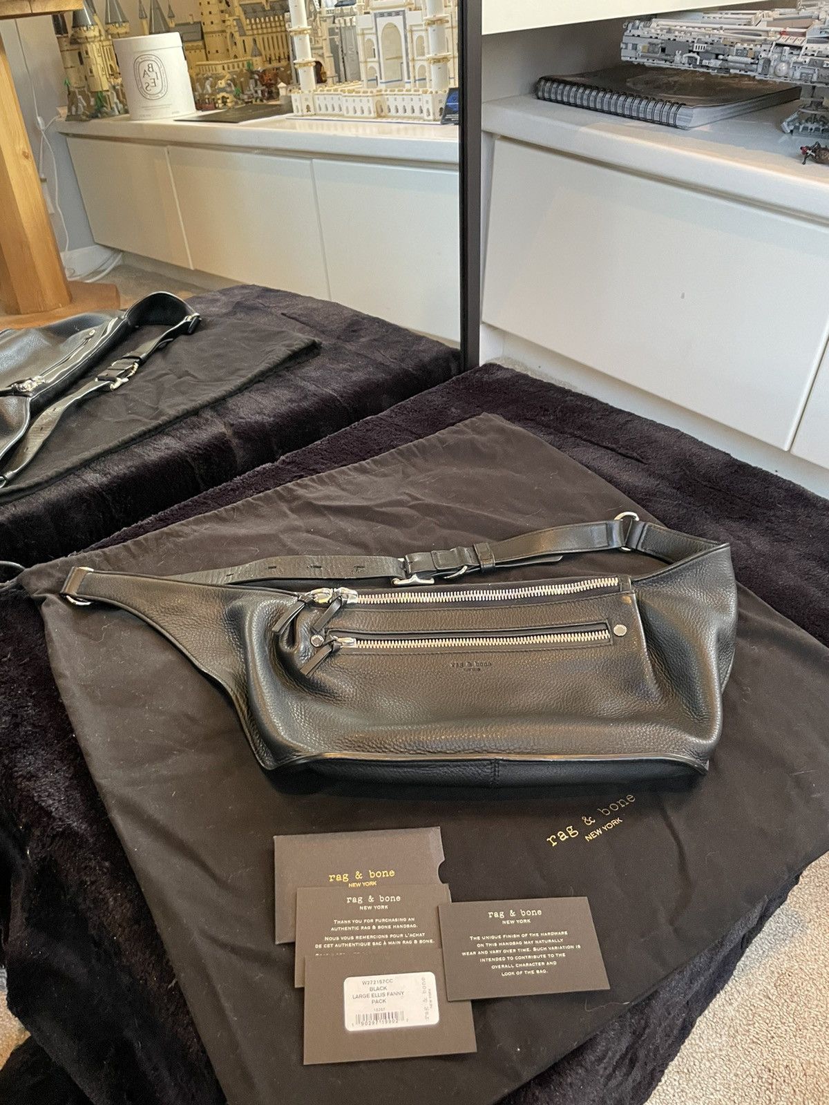 Rag & Bone Rag & Bone Black Large Ellis Fanny Pack Waist Bag | Grailed