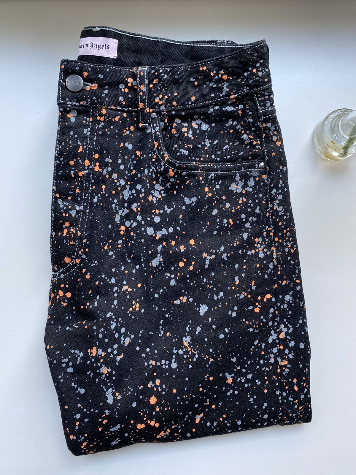 Palm Angels Palm Angels Paint Splatter Jeans | Grailed
