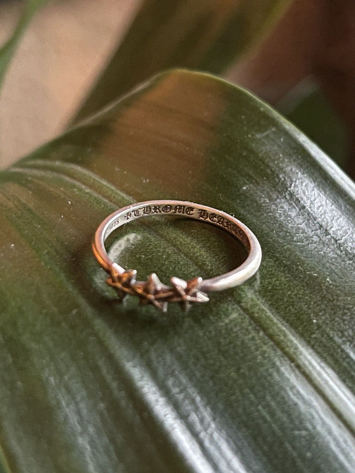 Chrome Hearts Chrome Hearts Triple Star Bubblegum Ring Size Chrome Hearts Chrome Hearts Triple Star Bubblegum Ring Size