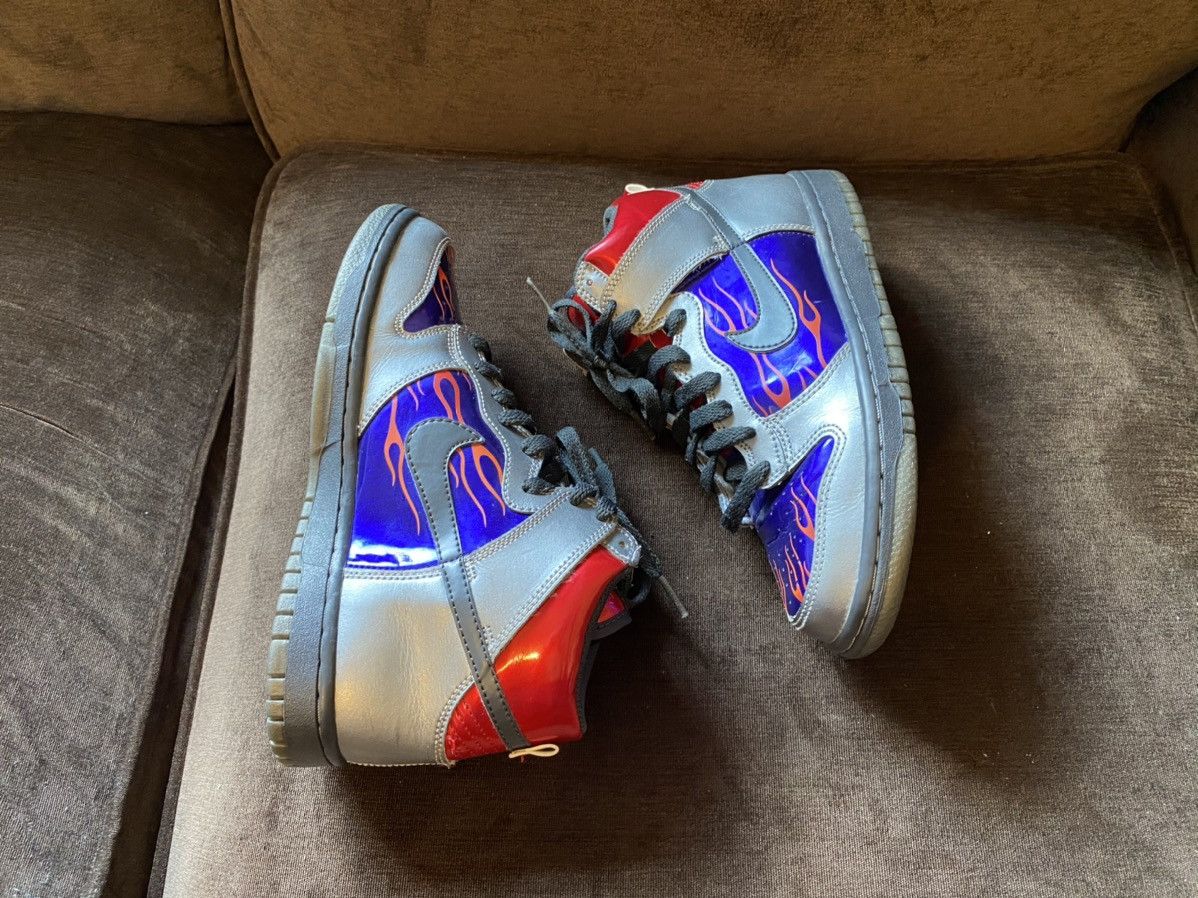 Movie × Nike Transformers x Nike Dunk High GS ‘Optimus Prime’ | Grailed