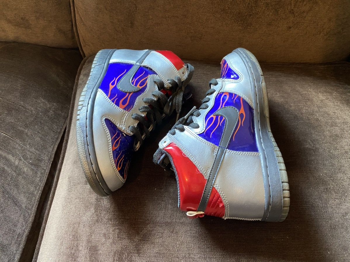 Movie × Nike Transformers x Nike Dunk High GS ‘Optimus Prime’ | Grailed