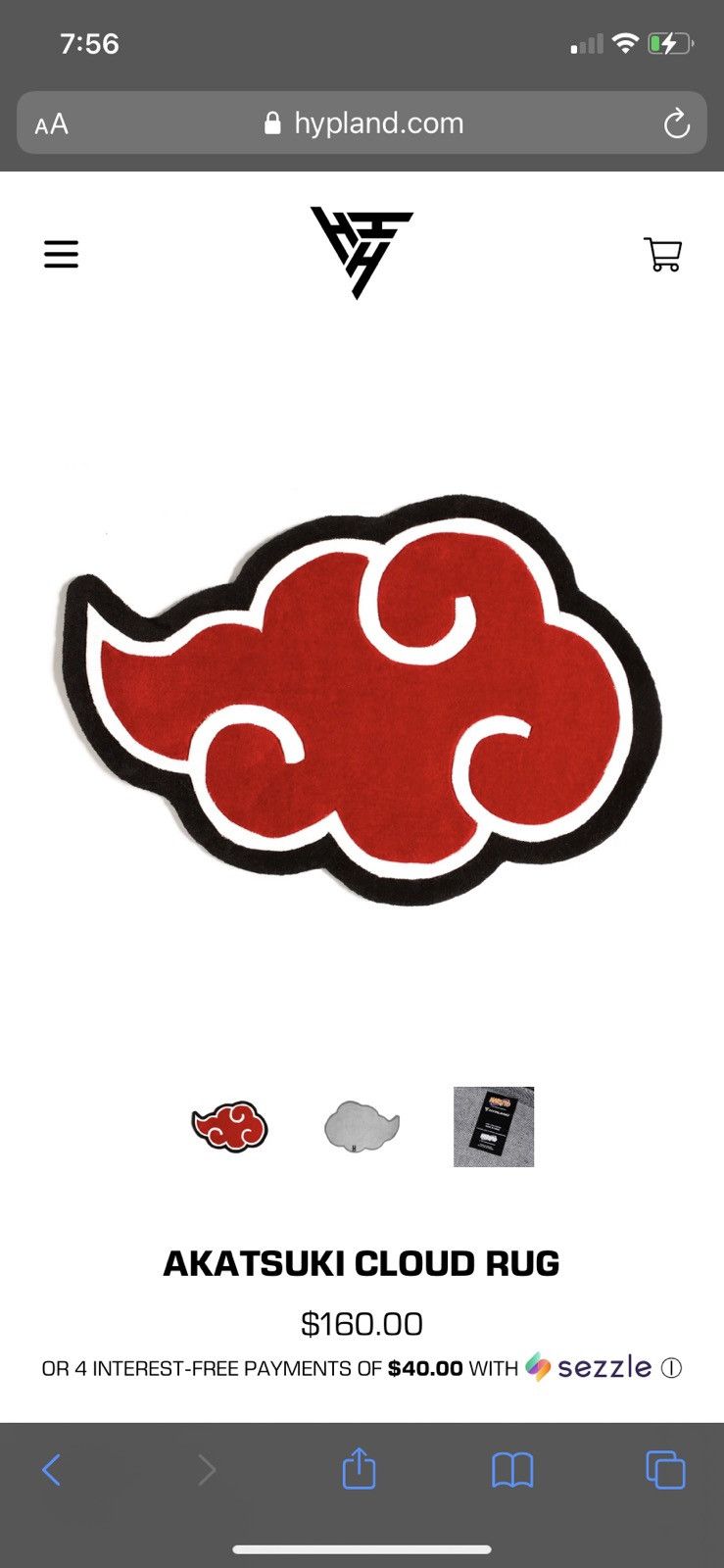 Hypland Akatsuki Rug Naruto X Hypland | Grailed